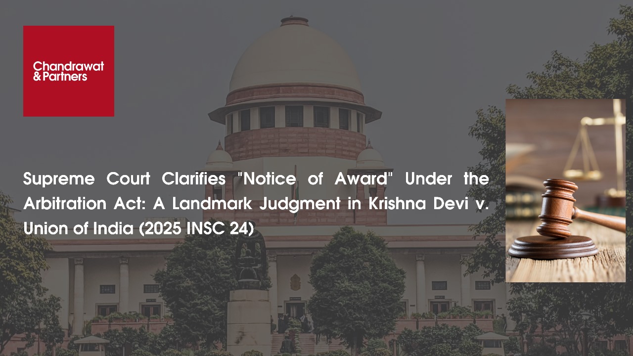 Supreme Court Clarifies “Notice of Award” Under the Arbitration Act: A ...